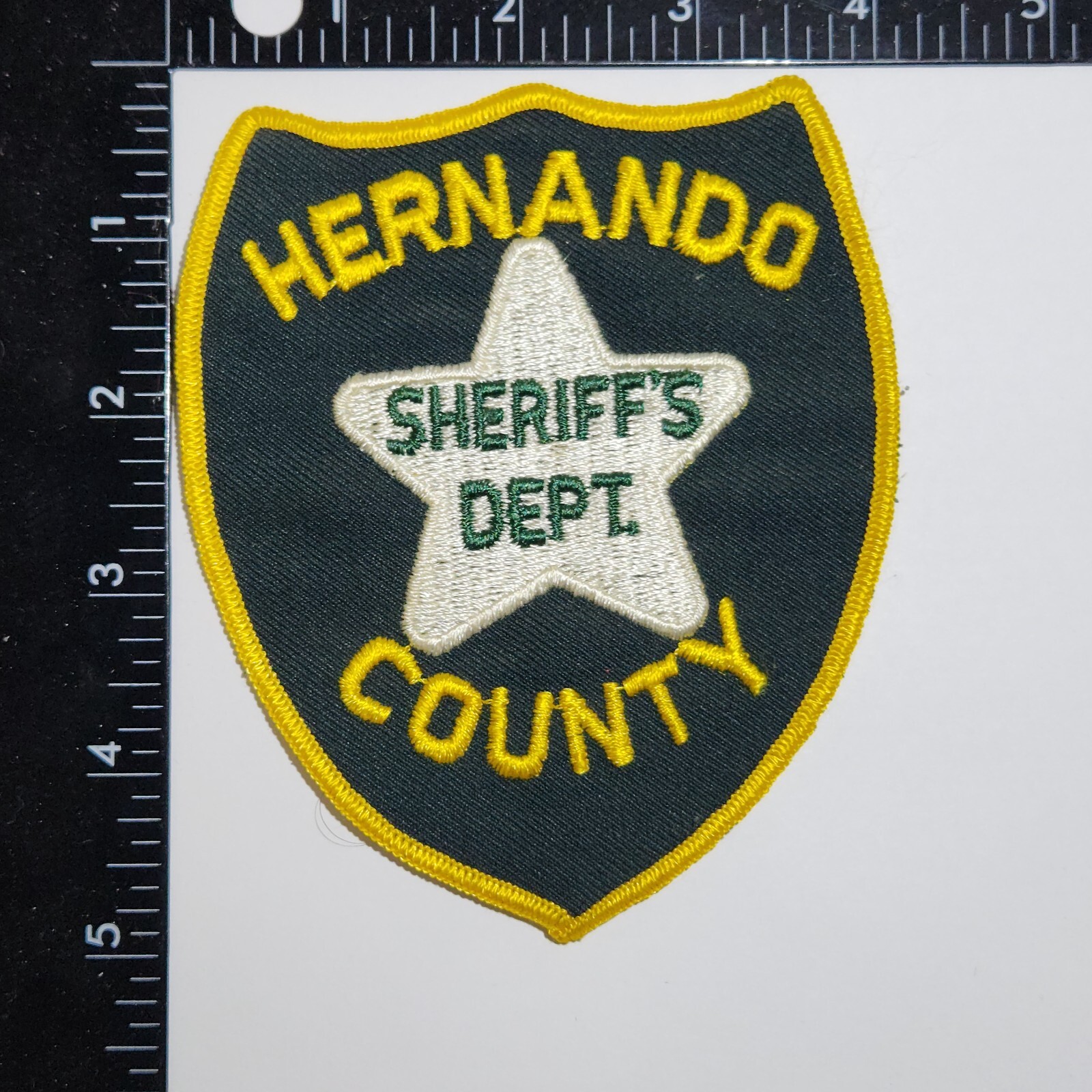 Hernando County, Florida, Sheriff Patch. 4x5 Inches. Great Condition ...