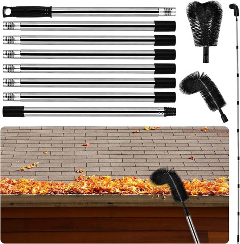 Gutter Cleaning Brush Adjutable Roofing Guard Cleaning Tools with ...