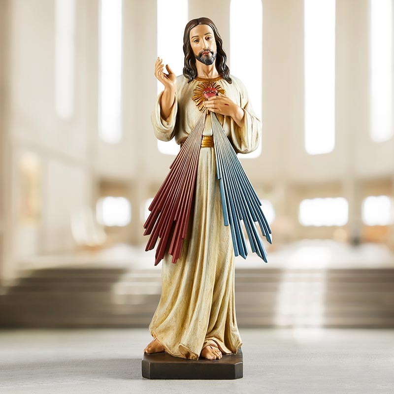 Divine Mercy Statue 24" H Home Or Church Religious Indoor Decor New | eBay