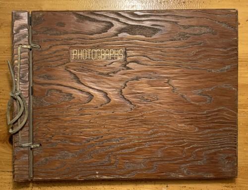 1930s Wooden Photo Album Rawhide Strap By Samuel Ward Boston With 1940 ...