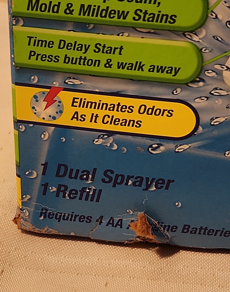 Scrubbing Bubbles Automatic Shower Cleaner Dual Sprayer & Refill Bottle ...