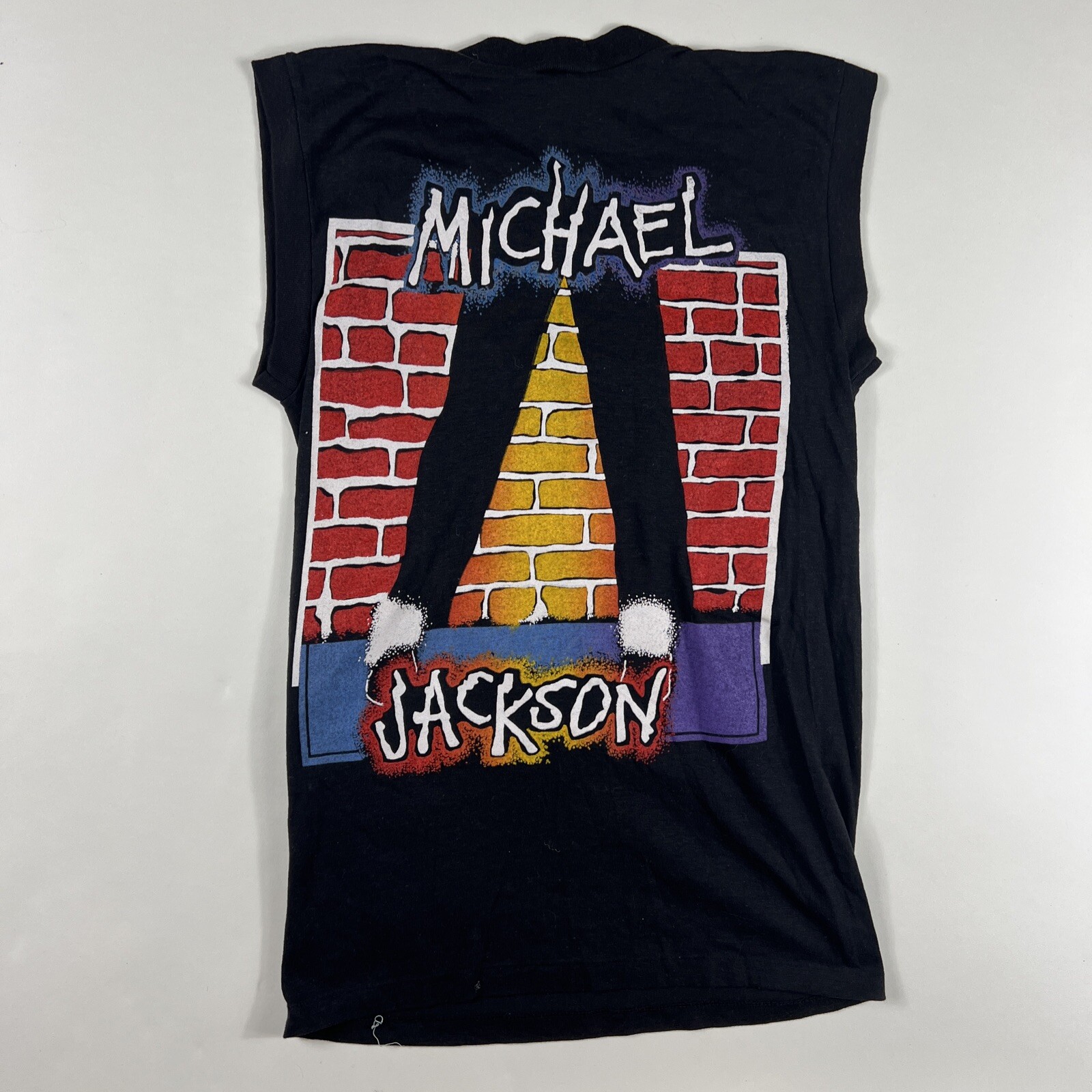 Vintage Michael Jackson Shirt S Sleeveless Thriller - Gem