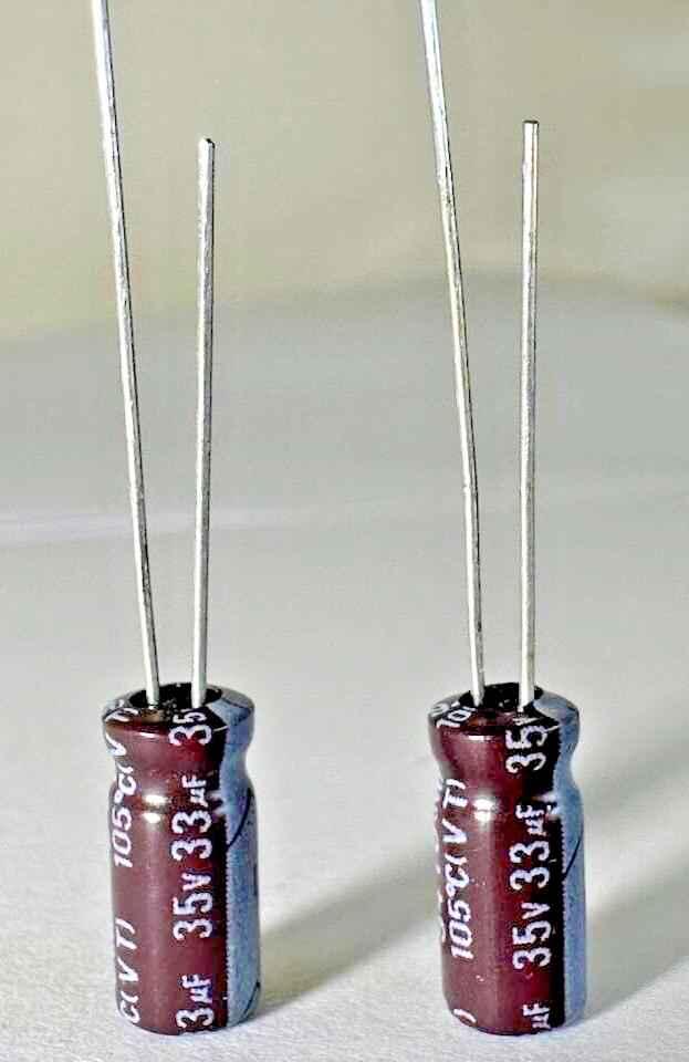15X - 33uF @ 35V (105°) Radial Electrolytic for Audio/Tube Amp - #161M ...