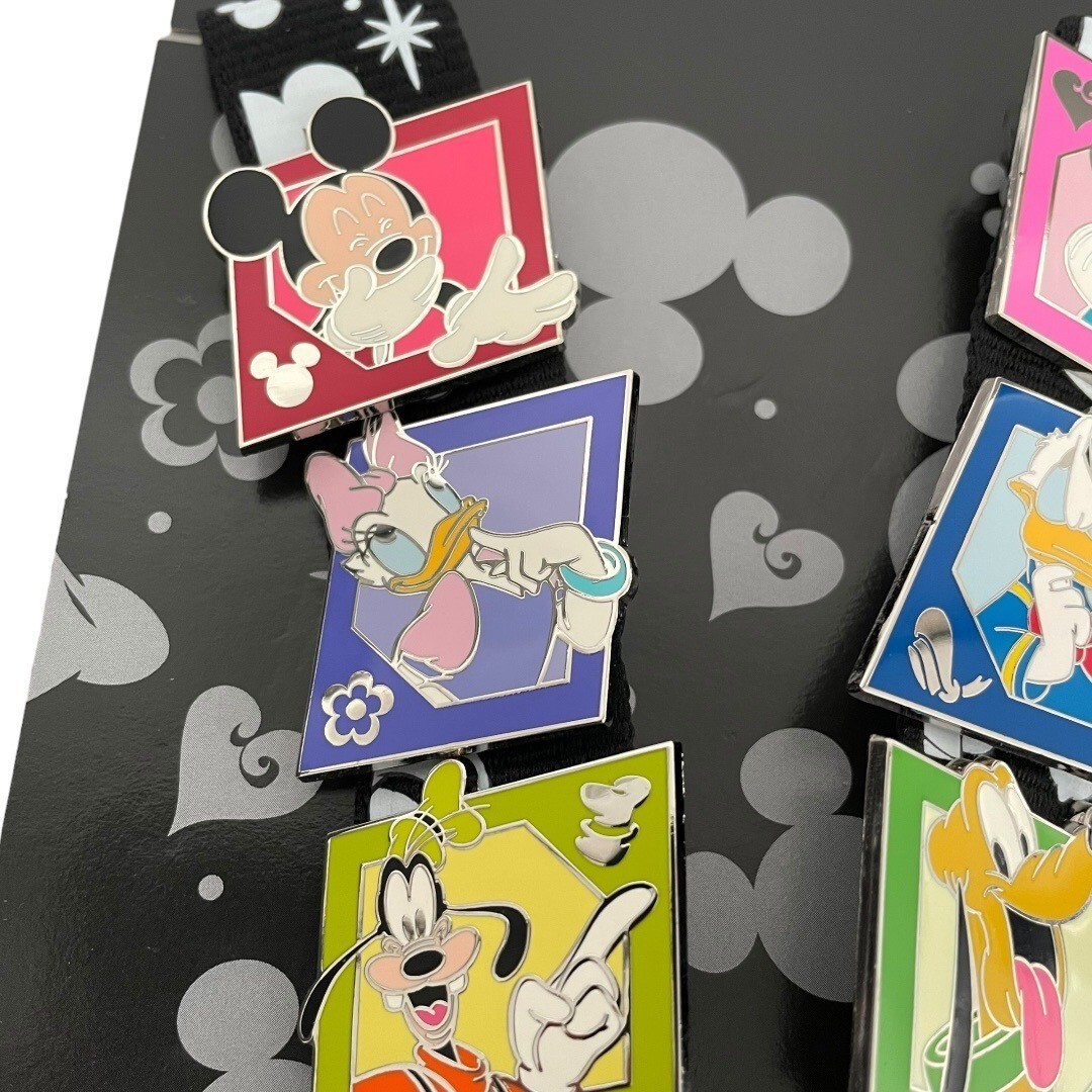 Disney Parks Mickey Mouse and Friends Lanyard 8 Pin Starter Set | eBay