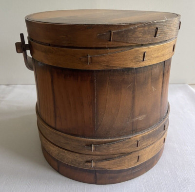 Primitives - Wooden Firkin Sugar Bucket