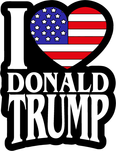 I Love Trump Decal ~ Vinyl Car Wall Decal | eBay