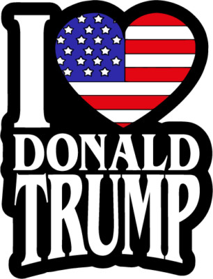 I Love Trump Decal ~ Vinyl Car Wall Decal | eBay