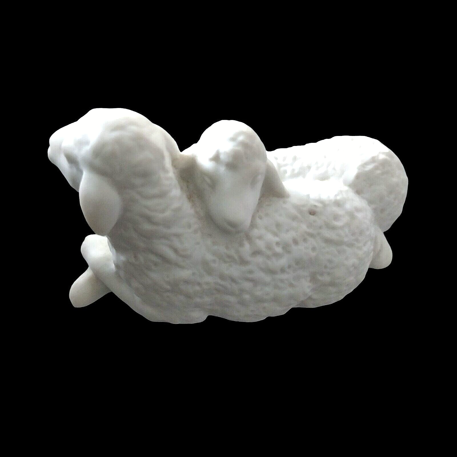 Avon Nativity Collectibles Sheep Lambs 1983 White Porcelain Figurine ...