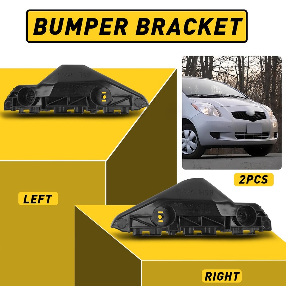 OXILAM For 20072008 2009 Yaris Base S Front Bumper Brackets Left ...