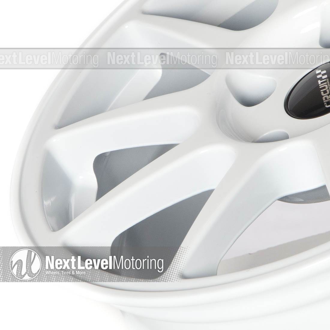 1 Circuit CP23 16x7 5x114.3 +35 Gloss White Wheels Type R Fits Acura ...