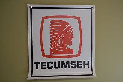 TECUMSEH Engine Banner Sign Mower Repair Shop GoKart Advertising Logo ...