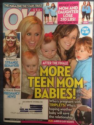 OK Weekly Magazine April 18 2011 More Teen Mom Babies Britney’s Strange ...