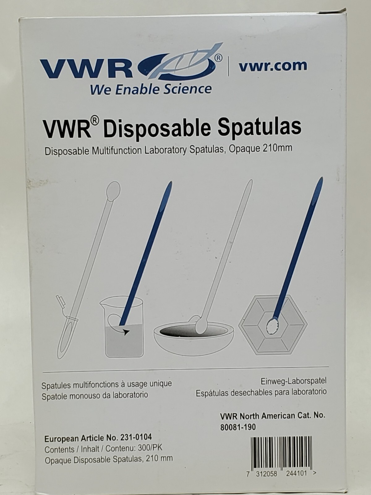 1500pc VWR Disposable 210mm Lab Spatulas 80081-190 for sale online | eBay