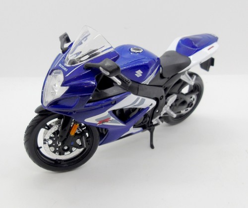 38086 MAISTO / MOTORCYCLES / SUZUKI R GSX BLANC / BLEU 1/12 | eBay