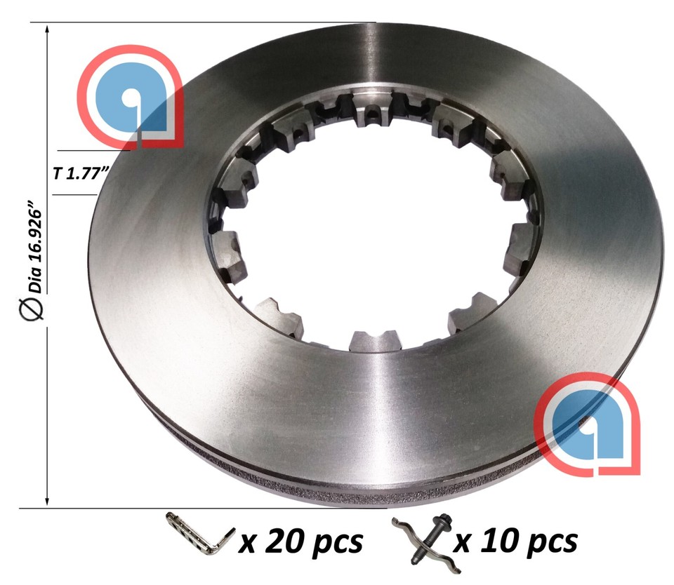 Rotor for Bendix Air Disc Brake ADB22X, replaces 802569, S34471 ...