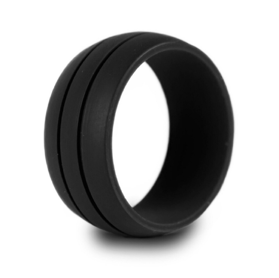 3 Pack Silicone Wedding Rings–Unisex Rubber Bands for Active Lifestyles ...