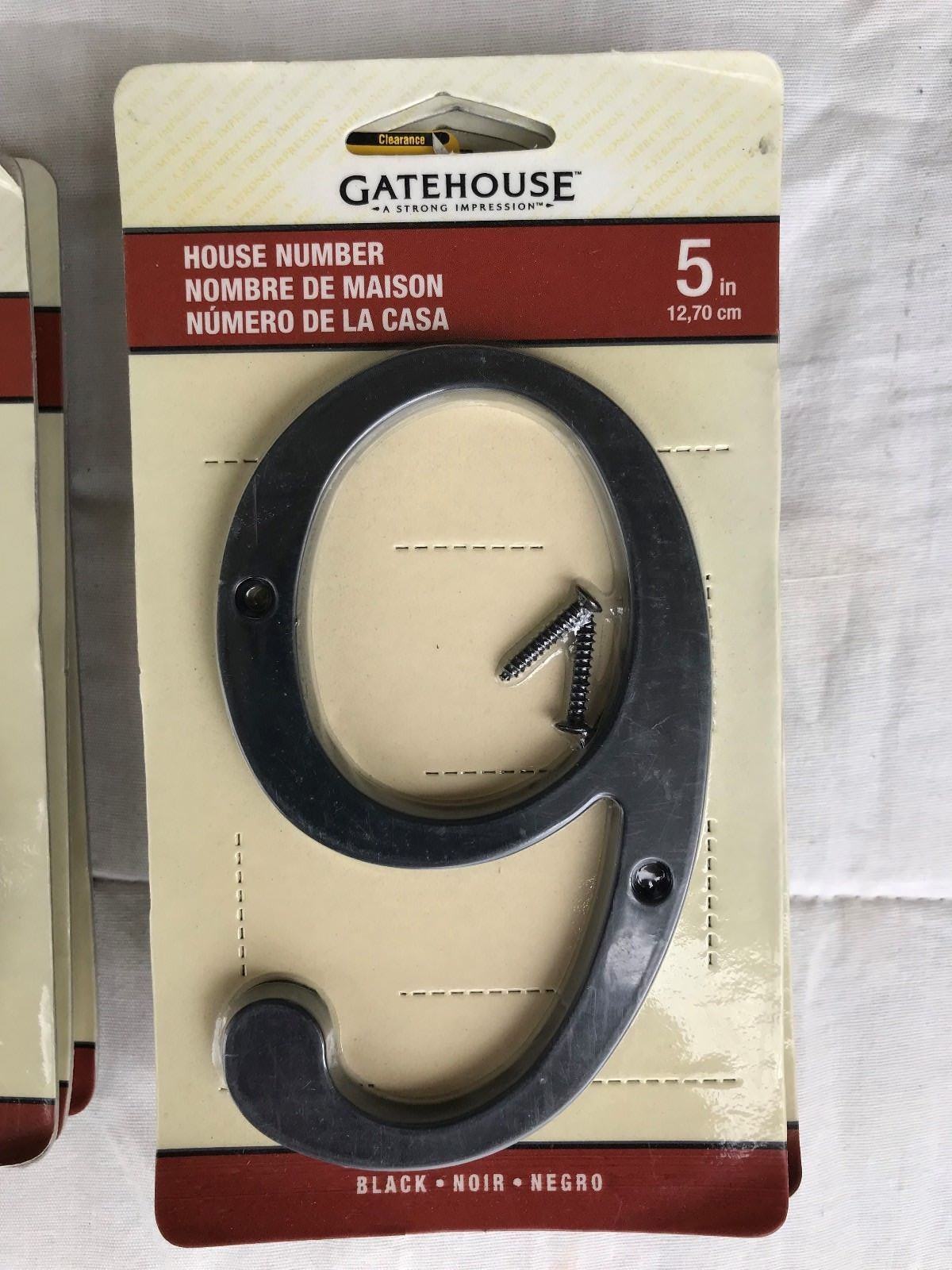 Gatehouse 5" House Numbers in Black | eBay