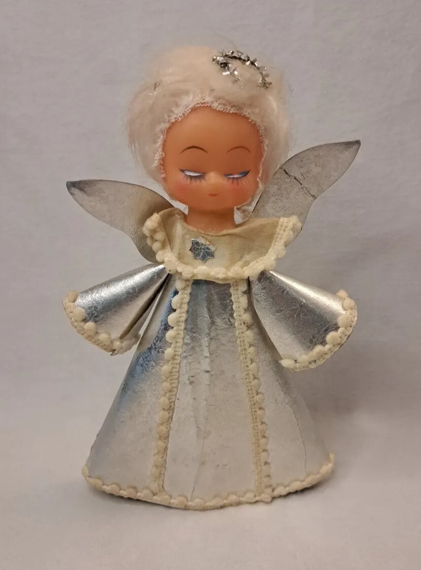 Vintage Angel Tree Topper Angel Hair