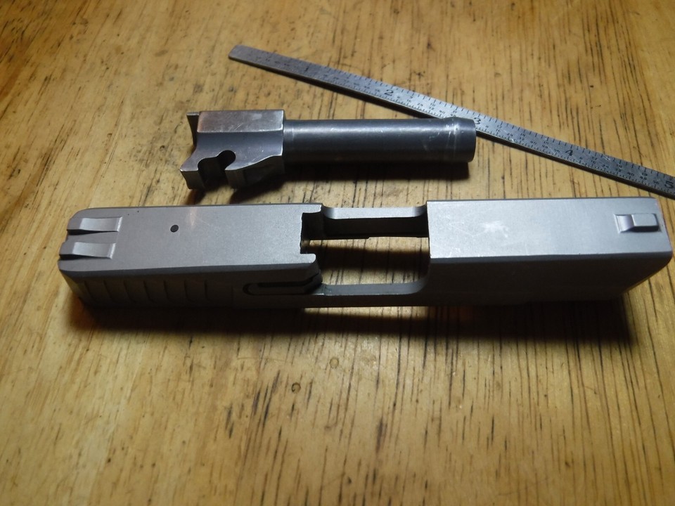 Taurus, 738, 380 acp part, Slide & pistol Barrel, nice bore. stainless ...