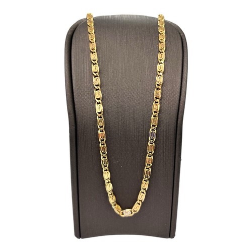 9ct 9k Yellow Gold Italian Snail Link Chain Necklace 8.54 Grams 56cm ...