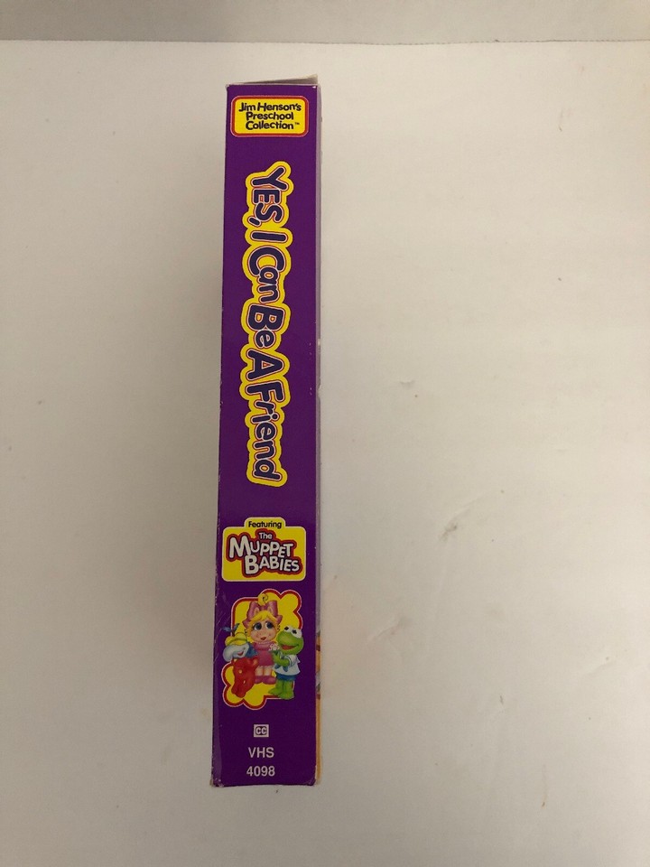 Yes I Can Be A Friend The Muppet Babies-VHS 1995-TESTED-VERY RARE-SHIPS ...