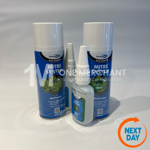 Bond IT Mitre Mate Kit Adhesive 200ml Aerosol & 50g Plastic Bottle ...