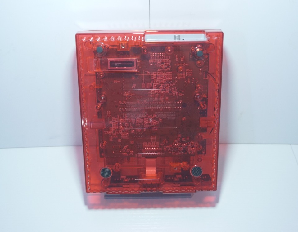 Transparent Clear Red Super Nintendo SNES Game Console SNS-001 with ...