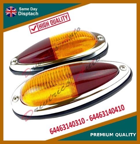FOR Porsche 356 A/ B/ C 2 Rear Back Lights Rear Lights Left+Right Rear ...