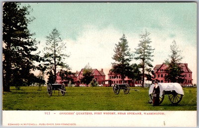 Antique Postcard Fort Wright Officer Housing Spokane WA 1910s | eBay ...