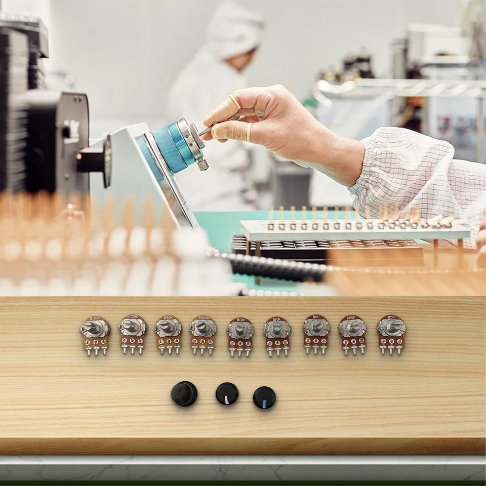 Variable Resistor Kit Rotary Potentiometer Kit High-quality Metal ...