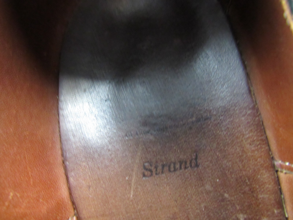 Allen Edmonds Strand Men Sz 11 D Black Leather Brogue Cap Toe Oxford ...