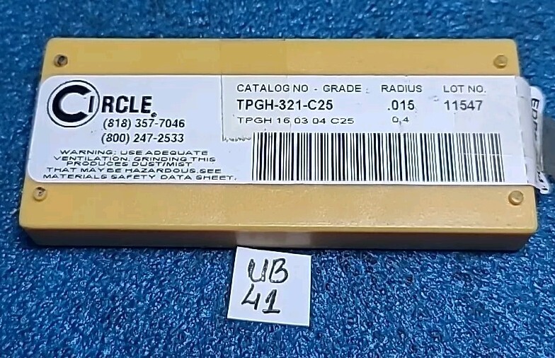 CIRCLE TPGH-321 TPGH 16 03 04 C5 INSERTS 9 PCS | eBay