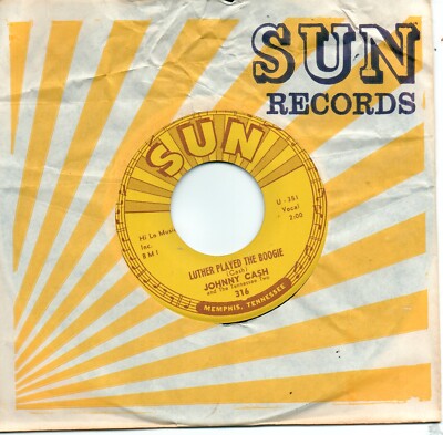 JOHNNY CASH - LUTHER PLAYED THE BOOGIE / THANKS A LOT | eBay