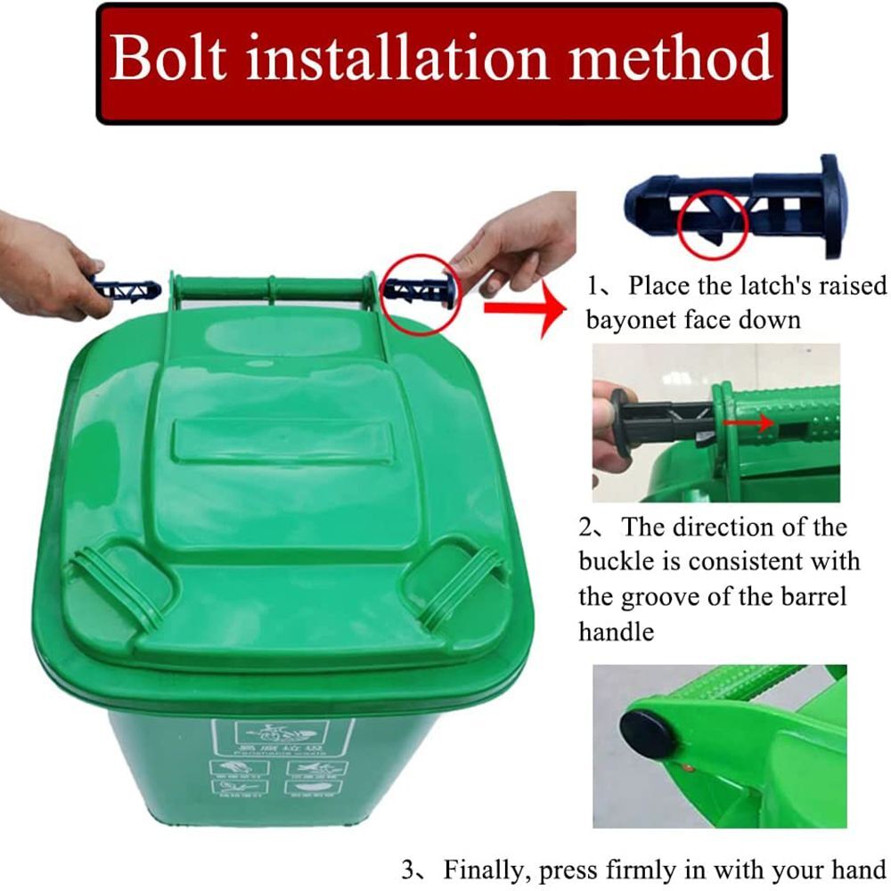 Bins Wheelie Bin Lid Hinge Pins Fixing Plastic Plug Link Plastic Hinge ...