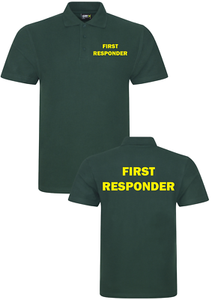 Medical First Responder POLO SHIRT WORKWEAR First Aid Ambulance ...
