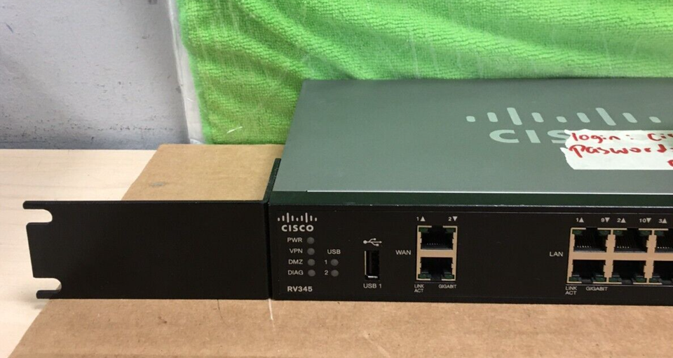 Cisco RV345 1000Mbps Dual WAN Gigabit VPN 16 Port Router (RV345-K9 V02 ...