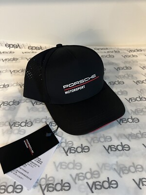 Porsche Motorsports Hat Men Black Snap Back Cap F1 | eBay