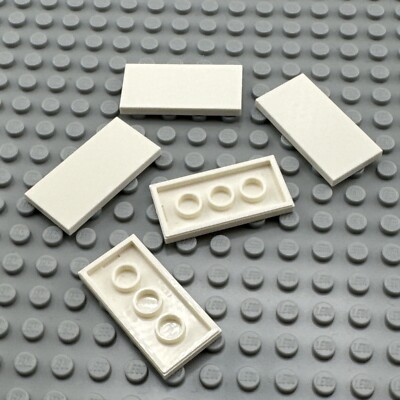 LEGO Tile - White - 2 x 4 - QTY x5 | eBay