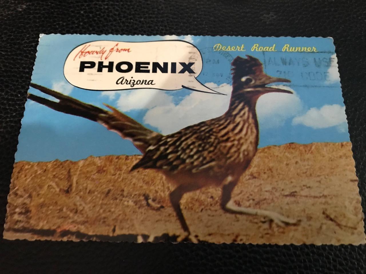 Postcard - Howdy from Phoenix Arizona - Desert Road Runner (1974 ...