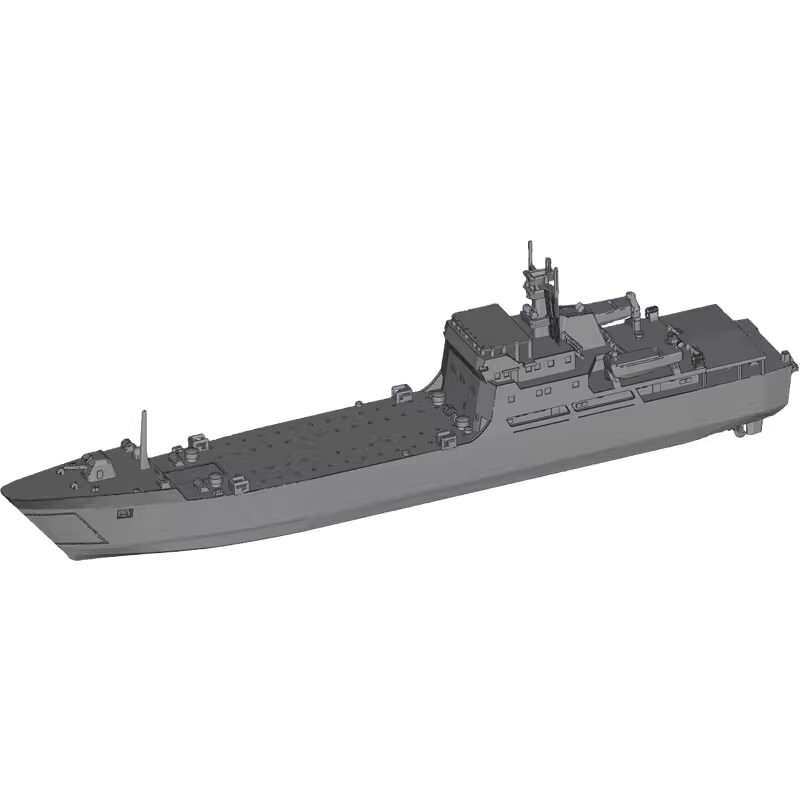 3D Printed 1/700/1250/2000 Chinese Navy 073A Yudao Tank Landing Ship ...