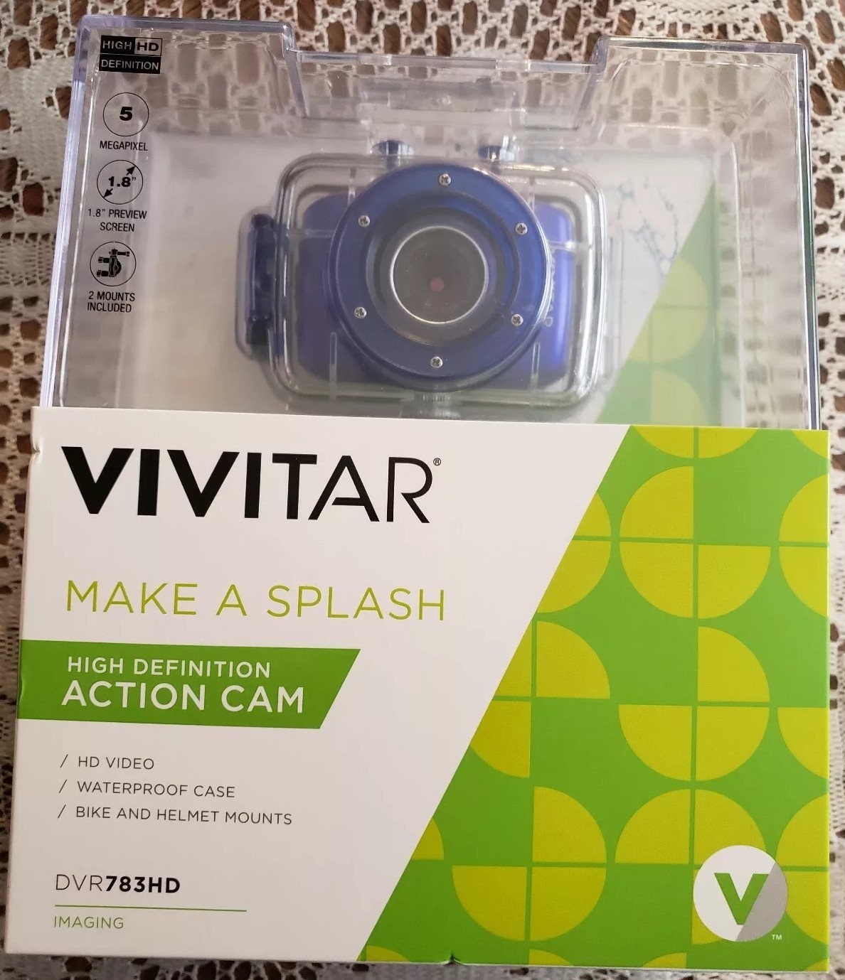 Vivitar HD Action CAM Waterproof Camera blue DVR783HD DVR 783 783HD ...