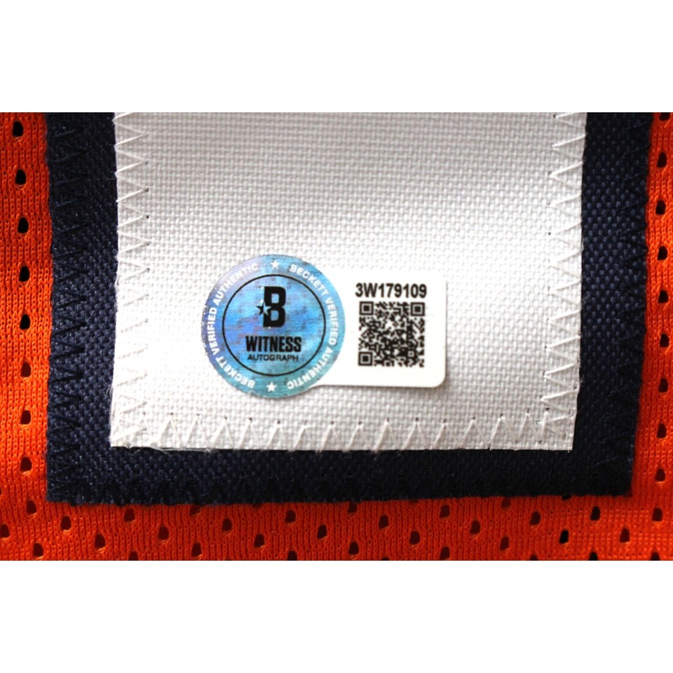 Demarcus Ware Autographed/Signed Pro Style Orange XL Jersey Beckett W ...