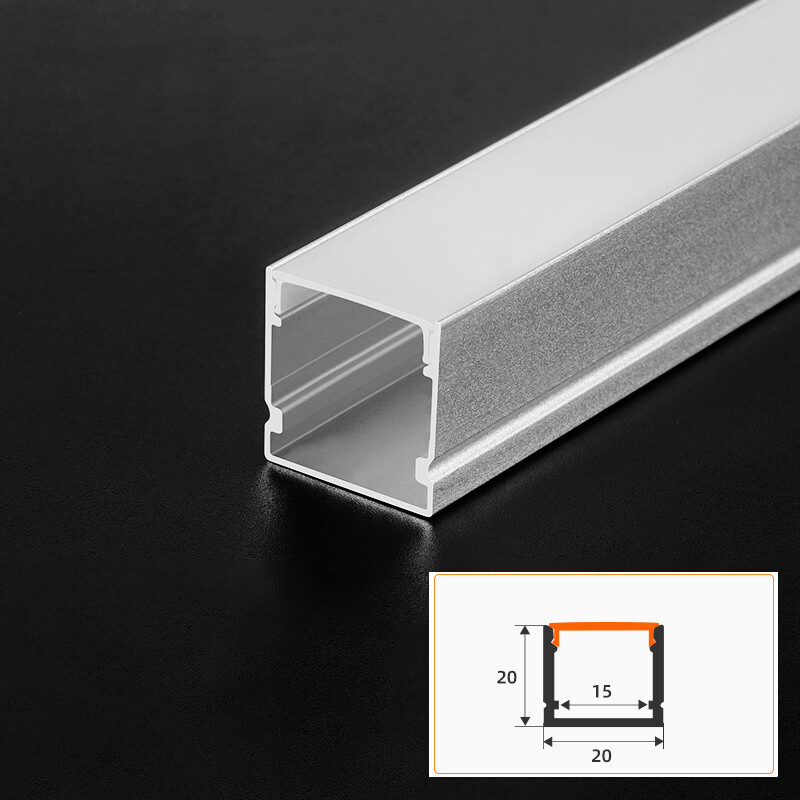 10Pcs 3.3ft Each LED Aluminum Profile Channel Holder with Cover for LED ...