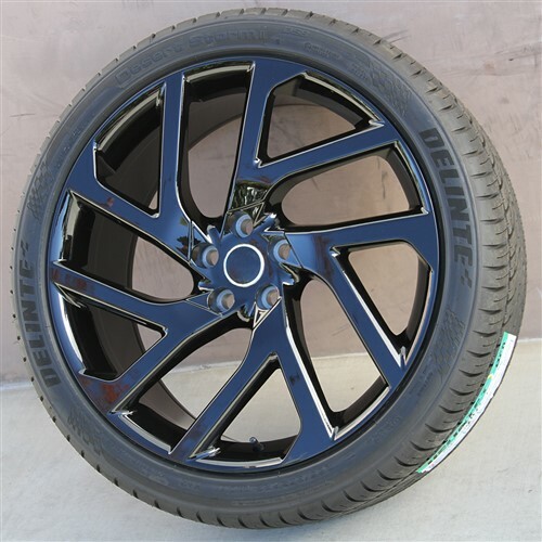 (4)SET 22'' 22X9.5 5X120 WHEELS & TIRES PKG RANGE ROVER HSE SPORT SVR ...
