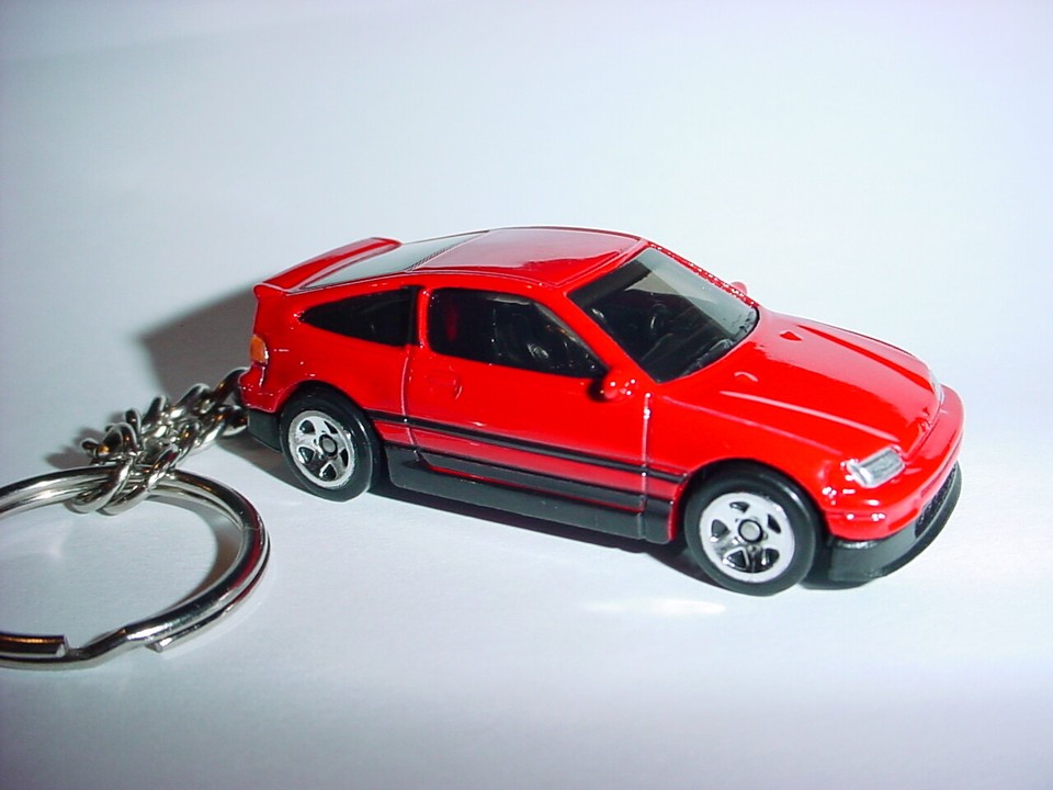 HOT 3D RED HONDA CIVIC CRX Si CUSTOM KEYCHAIN keyring key DOHC 16v hot ...