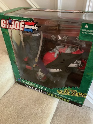 KMart Exclusive 2005 Snake Eyes12" Ninja Lightning Cycle GI Joe Valor ...