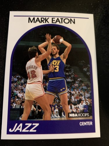 1989-90 NBA Hoops Basketball Card #155 Mark Eaton Utah Jazz NmMt Free ...