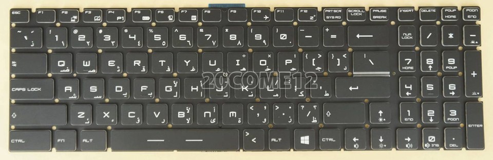 For MSI GS63VR GS73VR GT62VR GE62VR GE72VR keyboard Arabic Color ...