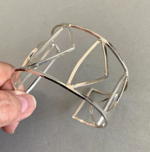 Artisan Doreen James Handmade Sterling Geometric Statement Cuff ...