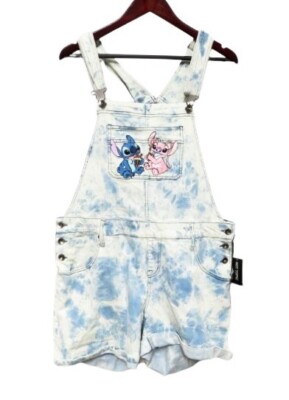 HOT TOPIC Disney Lilo & Stitch Pastel Tropical Shortalls Sz.1 Plus NWT ...